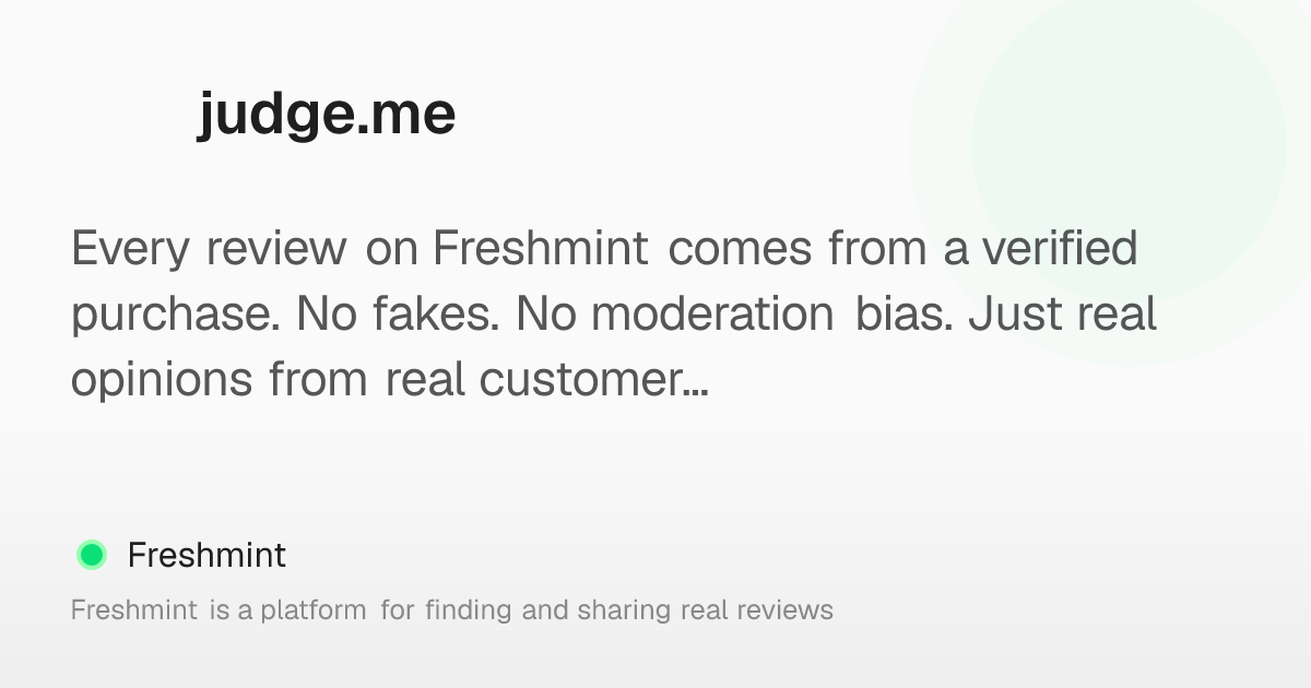 judge.me: Reviews, Pricing & Alternatives – Freshmint